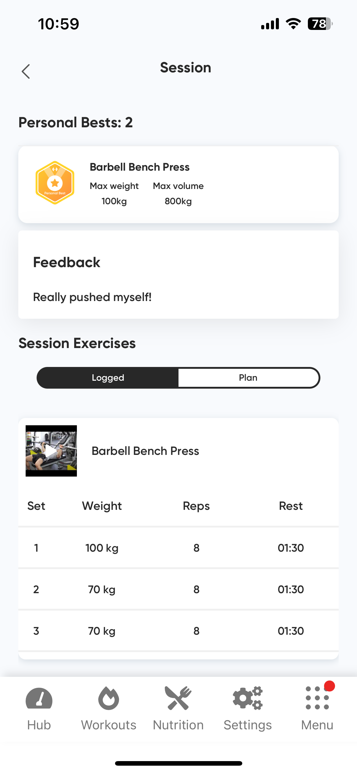 Personal Bests - Mobile App & Web – My PT Hub